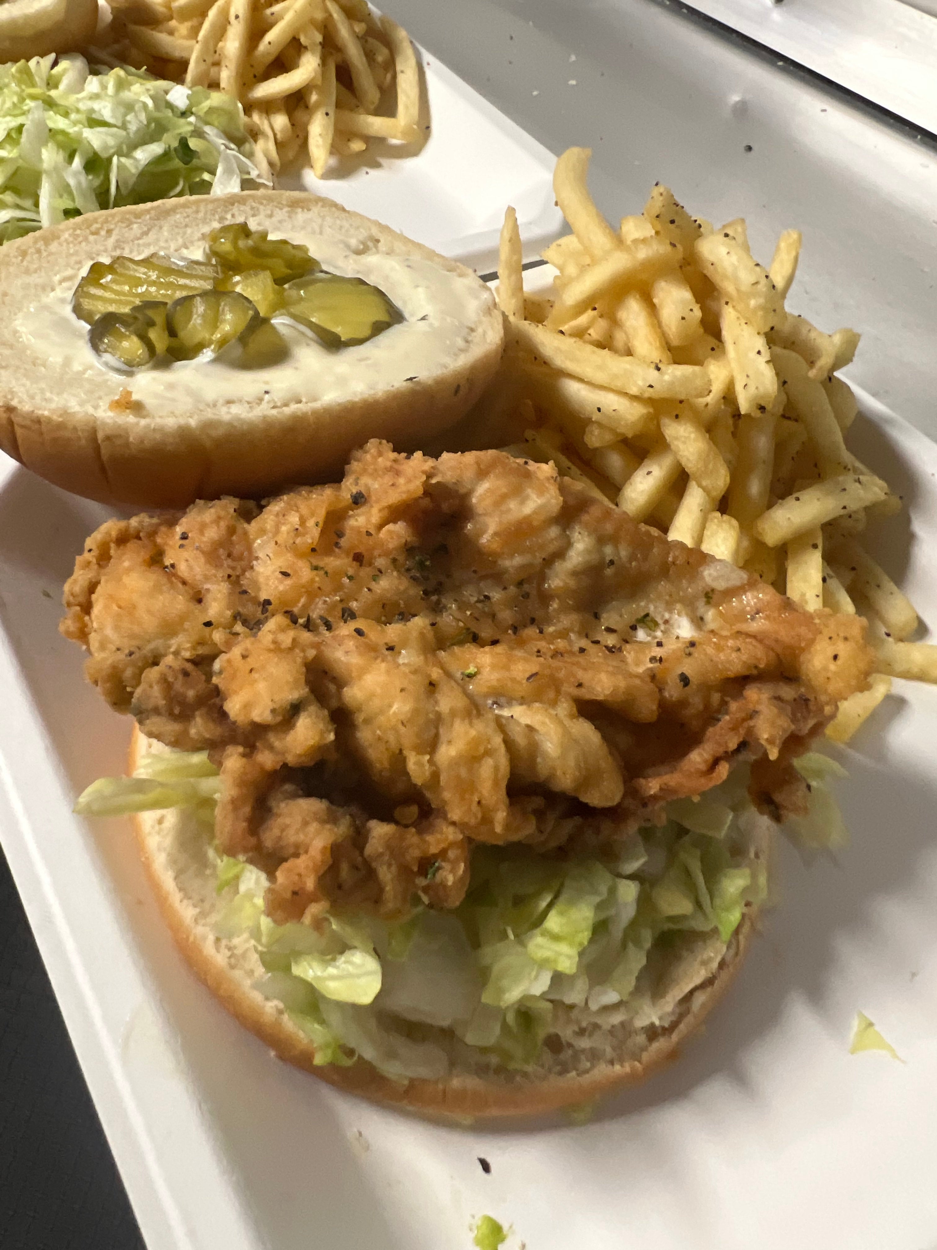 Crispy Chicken with Caesar Cilantro Fries | Lob-House Seafood and Steak ...